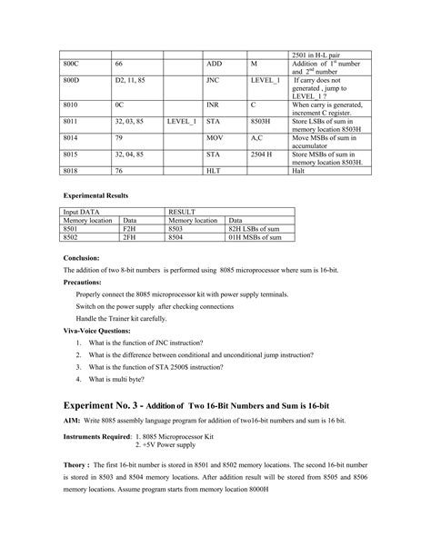 microprocessor laboratory experiments manual pdf