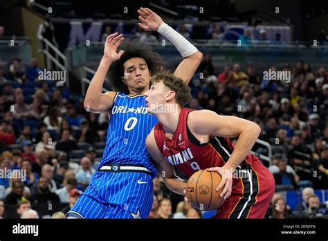Miami Heat Guard Pelle Larsson 9 Looks For A Shot Against Orlando