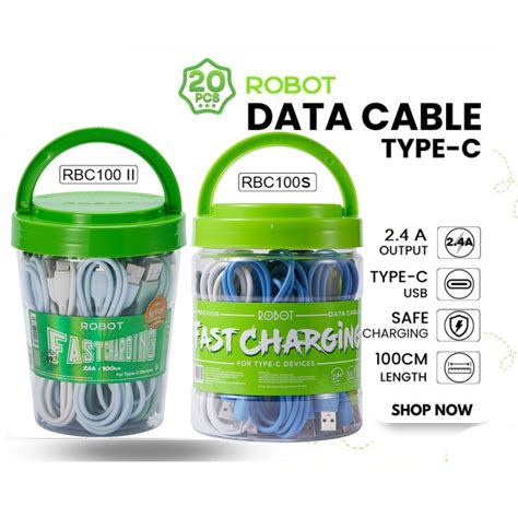 Robot Rbc S Rbc Ii Usb C Kabel Data Type C Cable Colorful Rbc Pcs Toples Lazada