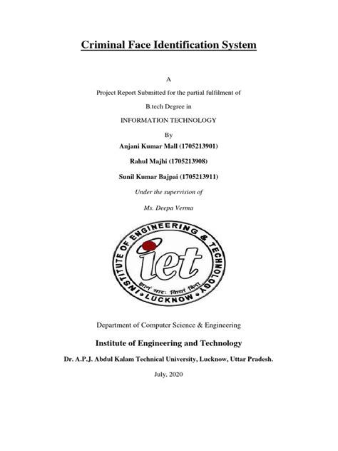 project report pdf computing