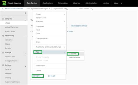 Deploy Virtual Machine Using Vm Template Zettagrid Indonesia Support