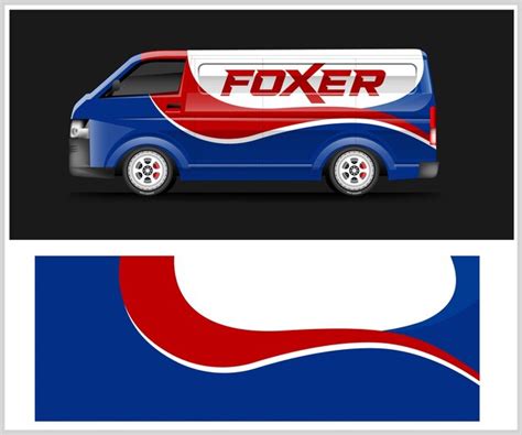 밴 랩 리버리 디자인 준비된 인쇄 랩 디자인 프리미엄 벡터