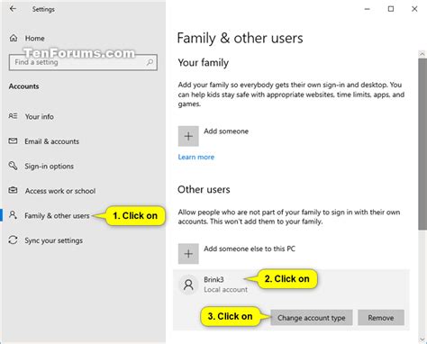 Change Account Type In Windows Tutorials