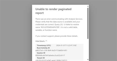 dax query issue with rxcustomdaxfilter microsoft fabric community