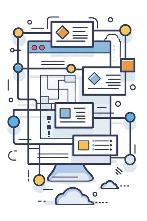A Cute Cartoon Style Ofa Comprehensive View Of An Erp Software
