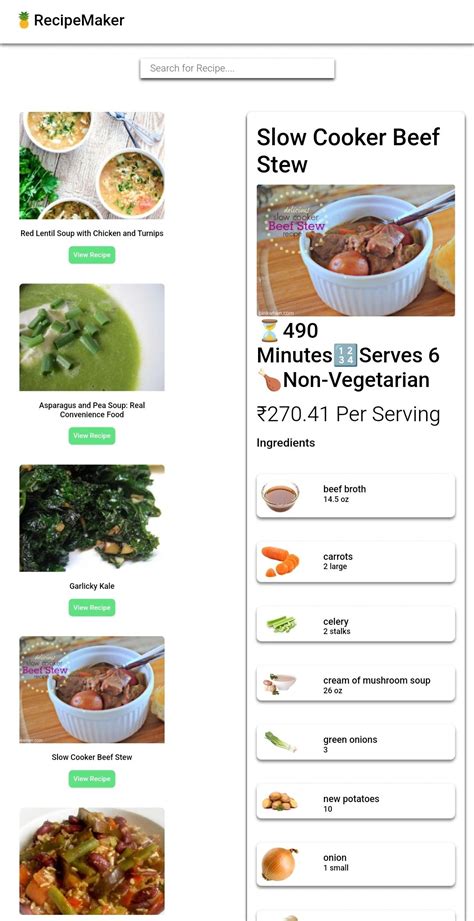 Bapanapalli Gopi On Linkedin React Recipemaker Foodapi Fronend