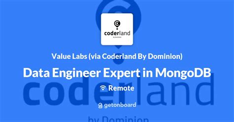 Data Engineer Expert In Mongodb At Value Labs Via Coderland By