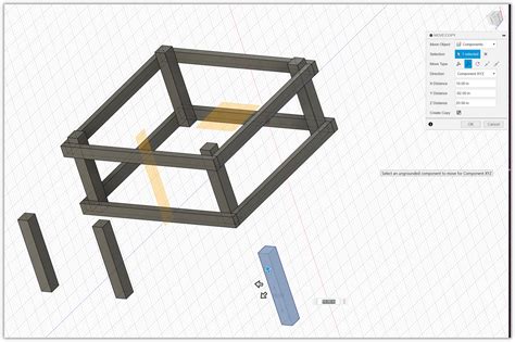 solved show dimensions for component move with copy autodesk community
