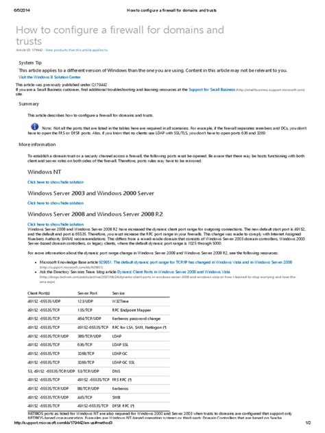 Pdf How To Configure A Firewall For Domains And Trusts Dokumen Tips