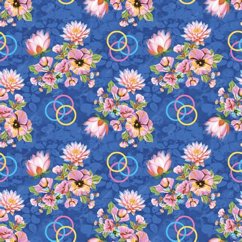 Premium Vector Allover Seamless Pattern Fabric Print Wallpaper Design