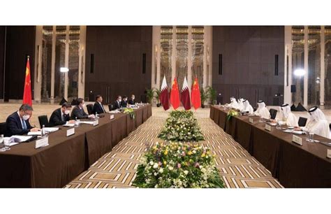 His Highness The Amir Chinese President Discuss Enhancing Strategic
