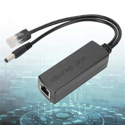 PoE Power Over Ethernet Splitter Adapter 48V To 12V IEEE 802 3af At Compliant 10 100Mbps For