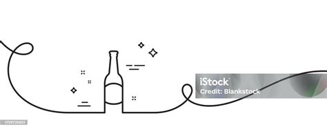 맥주병 라인 아이콘입니다 펍 크래프트 맥주 간판 컬이 있는 연속 라인 벡터 0명에 대한 스톡 벡터 아트 및 기타 이미지 0명 건강관리와 의술 경첩 Istock