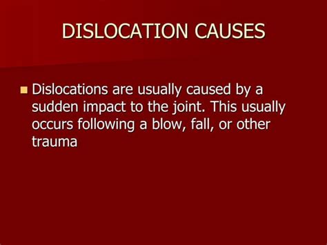 Dislocation And Subluxation 3ppt