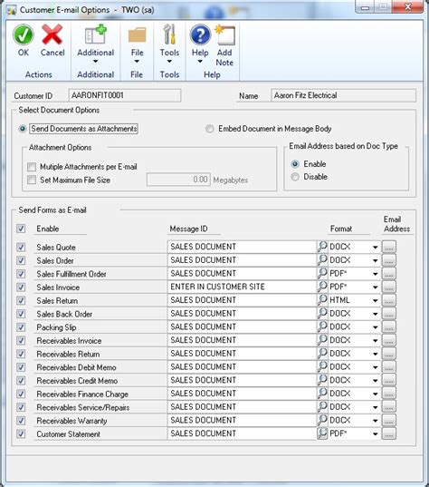 Dynamics GP User Tip Emailing Documents In Dynamics GP