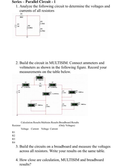 Solved Lab MULTISIM DEMO Series And Parallel Circuits Chegg Com