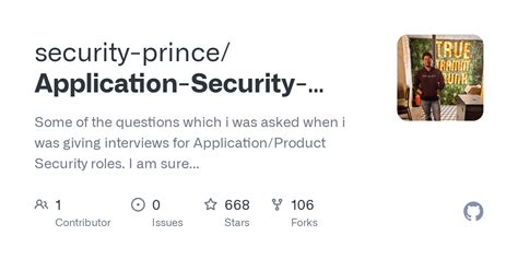 GitHub Security Prince Application Security Engineer Interview Questions Some Of The