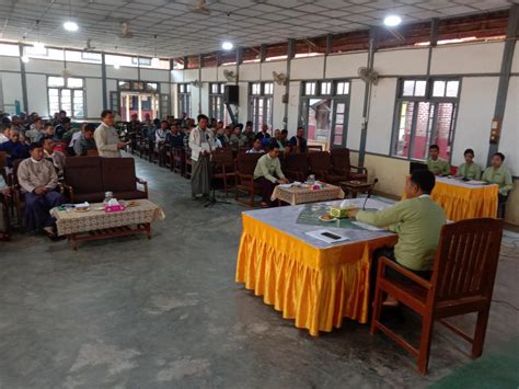 နတ်တလင်းမြို့၌ နွေစပါးရာနှုန်းပြည့်စိုက်ပျိုးနိုင်ရေး လုပ်ငန်းညှိနှိုင်းအစည်းအဝေးကျင်းပ