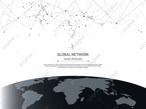 글로벌 네트워크 연결 3d 개요 템플릿 Psd 다운로드 디자인 자료 다운로드