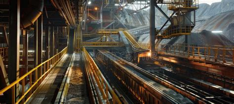 High Tech Automated Ore Sorting Facility Showcasing Modern Mining Technology Stock Image Image