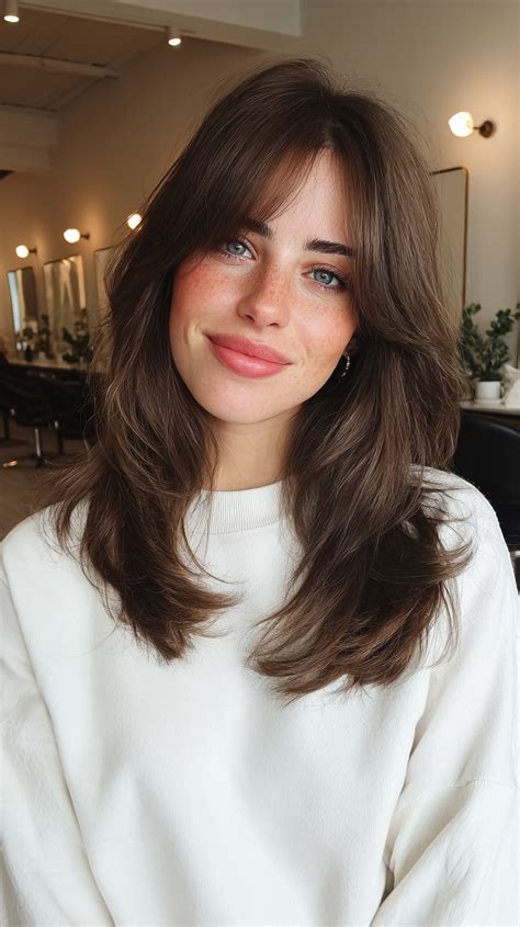 15 Modern Mid Length Hair With Curtain Bangs Styles That Frame Your