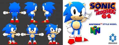 Classic Sonic 64 Styled Model By Nibroc Rock On Deviantart