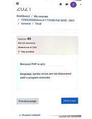 Discover PHP Syntax Errors Final Exam Practice Course Hero
