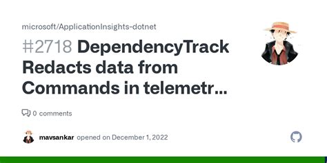 DependencyTrackingTelemetryModule Redacts Data From Commands In Telemetry Properties Issue
