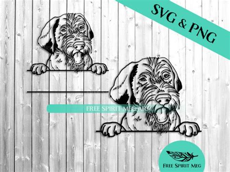 German Wirehaired Pointer SVG PNG Bundle 12 Files Instant Etsy