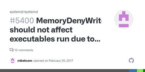 Memorydenywriteexecuteyes Should Not Affect Executables Run Due To