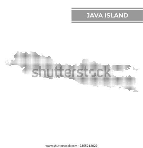 dotted map java island indonesia stock vector royalty free 2355212029
