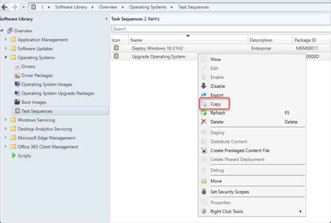 How To Duplicate Sccm Task Sequence Make A Copy Of Ts