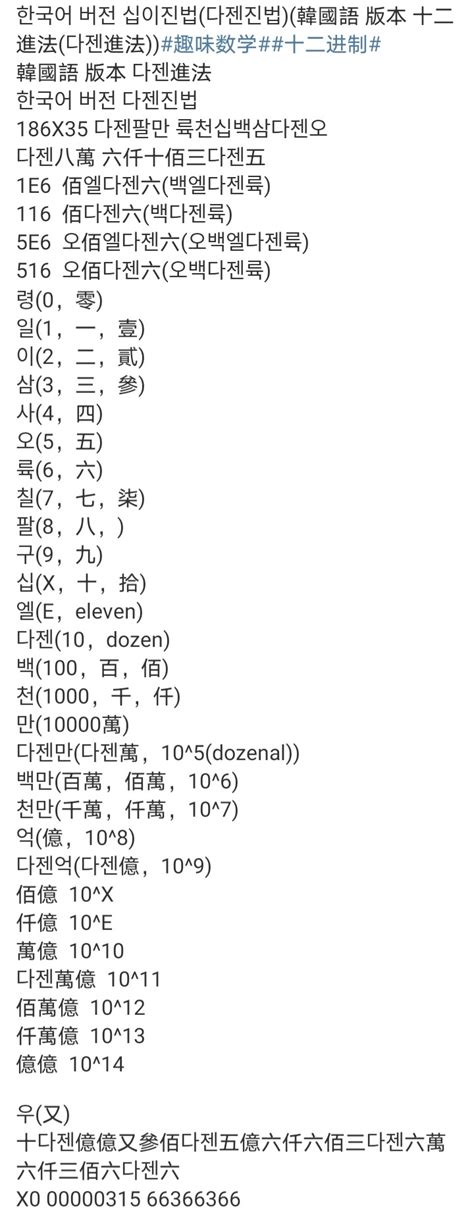 Korean Style Duodecimal Number System By Sivunin On Deviantart