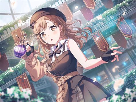 Safebooru Bang Dream Blonde Hair Blush Brown Eyes Dress Ichigaya