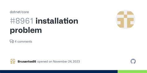 Installation Problem · Issue 8961 · Dotnetcore · Github