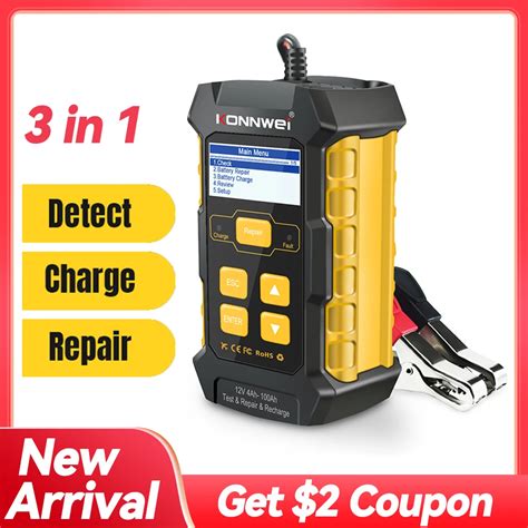 3 In1 자동차 배터리 테스터 5v 12v 배터리 충전기 펄스 수리 100 2000 Cca 전문 자동 배터리 분석기 스캐너