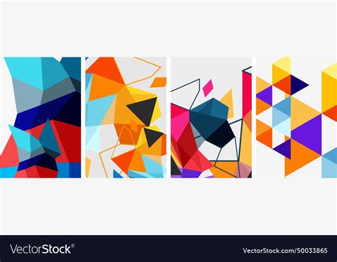 Triangle Geometric Abstract Backgrounds Royalty Free Vector