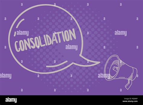 Text Sign Showing Consolidation Conceptual Photo Action Or Process Of