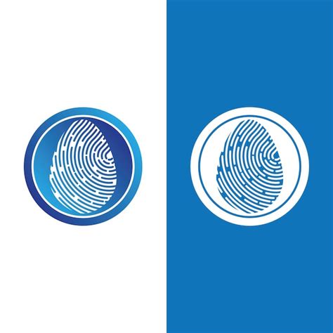 Premium Vector Fingerprint Logo Vector Illustration