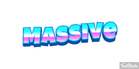 Massive Word Animated  Logo Designs