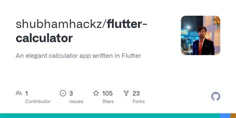 Github Shubhamhackzflutter Calculator An Elegant Calculator App