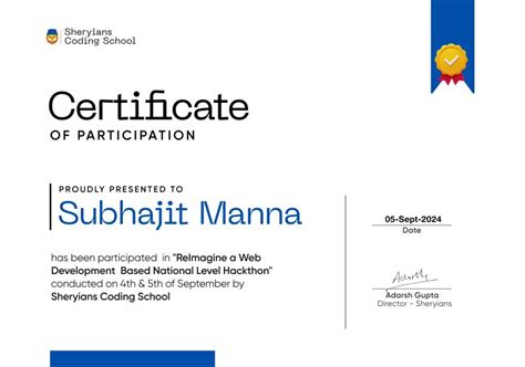 Hackathon Reimagine Webdevelopment Frontend Innovation Sheryianscodingschool Subhajit Manna