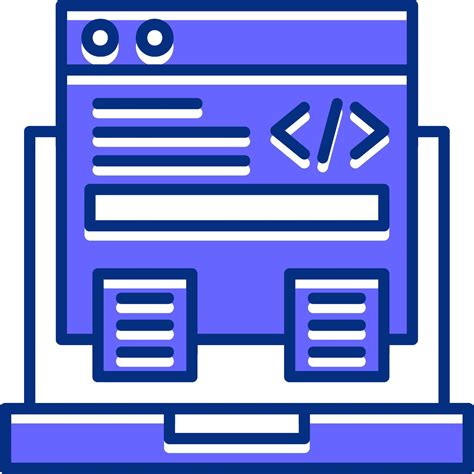 Code Framework Filled Slip Style Icon 53858399 Vector Art At Vecteezy