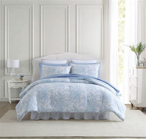 Laura Ashley King Comforter Set Cotton Reversible Bedding Set With Matching Sham S Farmhouse