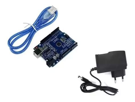 placa compatível arduino uno r3 smd com cabo fonte externa mebuscar