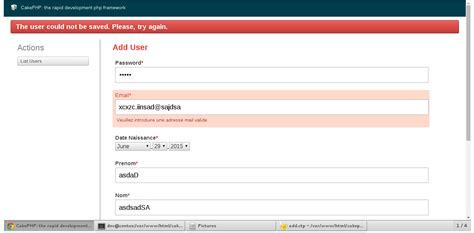 Validation Error Not Displayed Cakephp Stack Overflow