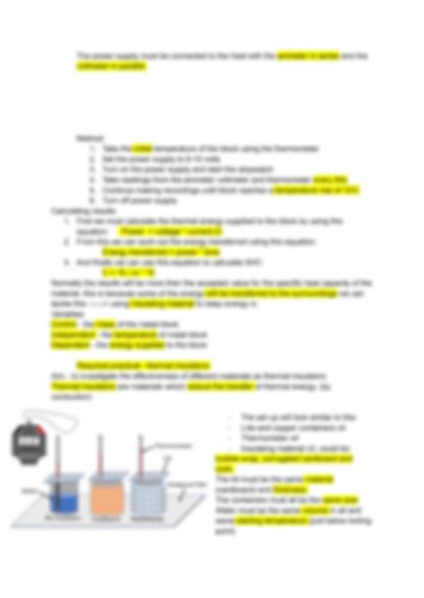 SOLUTION Gcse Aqa Physics Energy Notes Studypool