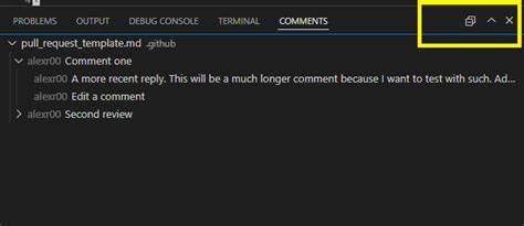 Comments Panel Redesign · Issue 142081 · Microsoft Vscode · Github