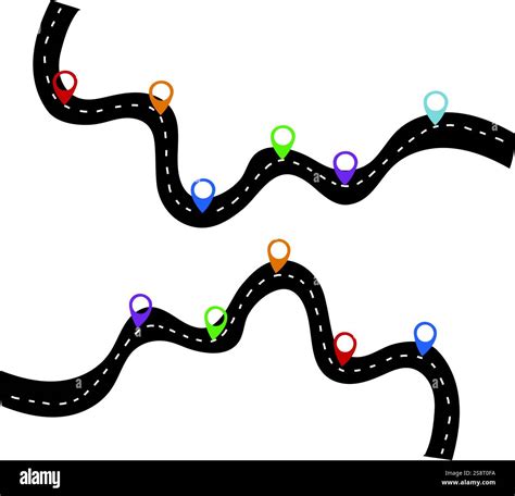 Road Map Infographic Stock Vector Image And Art Alamy