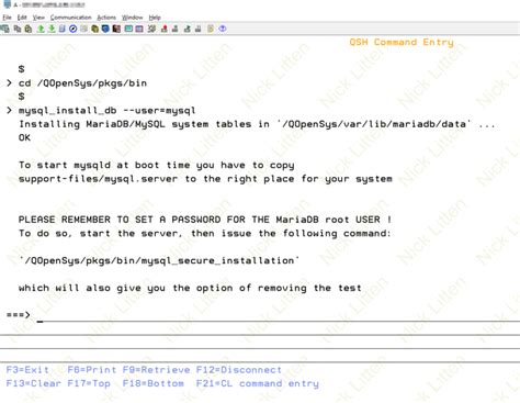 Verify Mariadb Mysql On Ibm I Nick Litten Ibm I As400 Iseries Software Developer